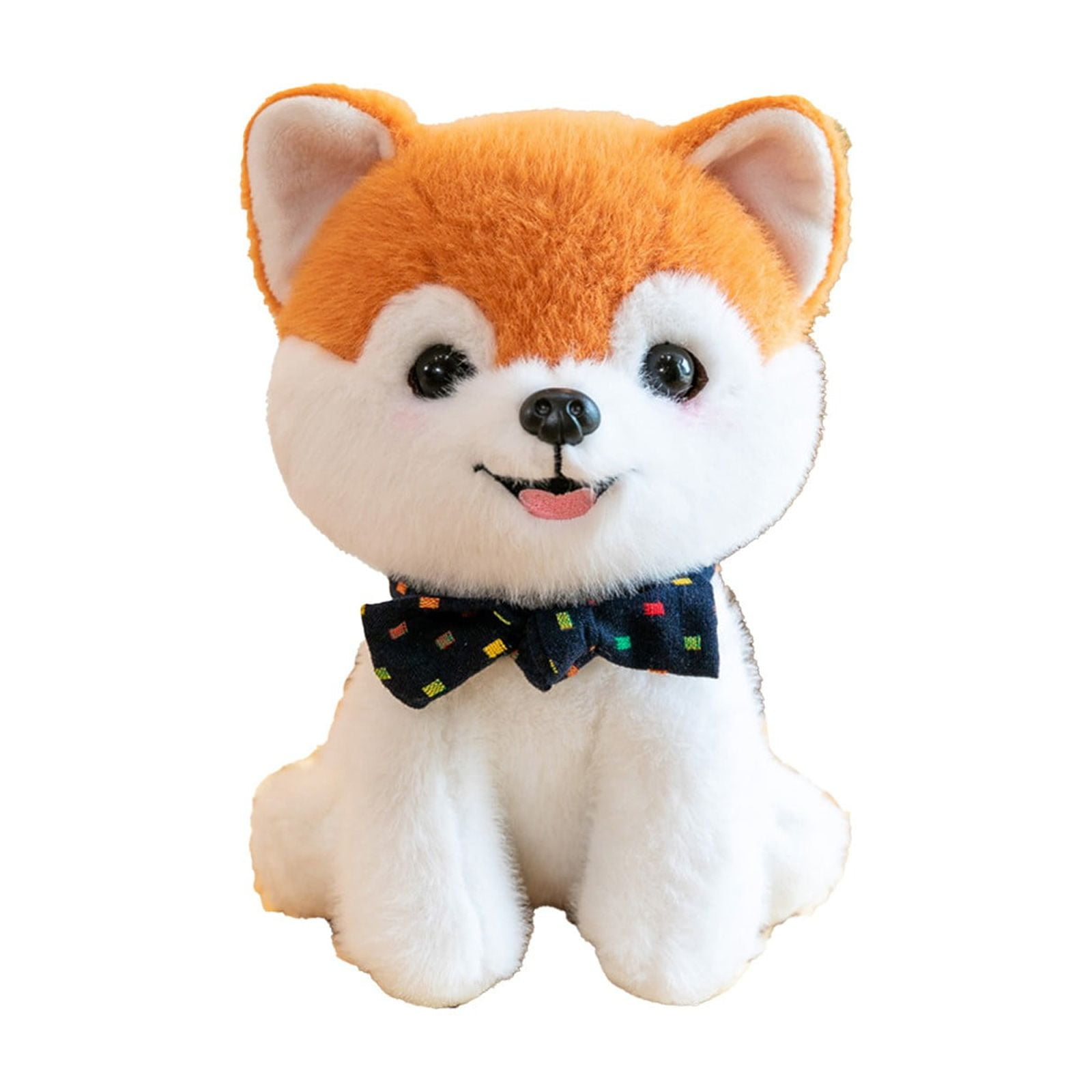 Blue 8 Inch Realistic Dog Plush Toy Soft Stuffed Animal Doll With ...