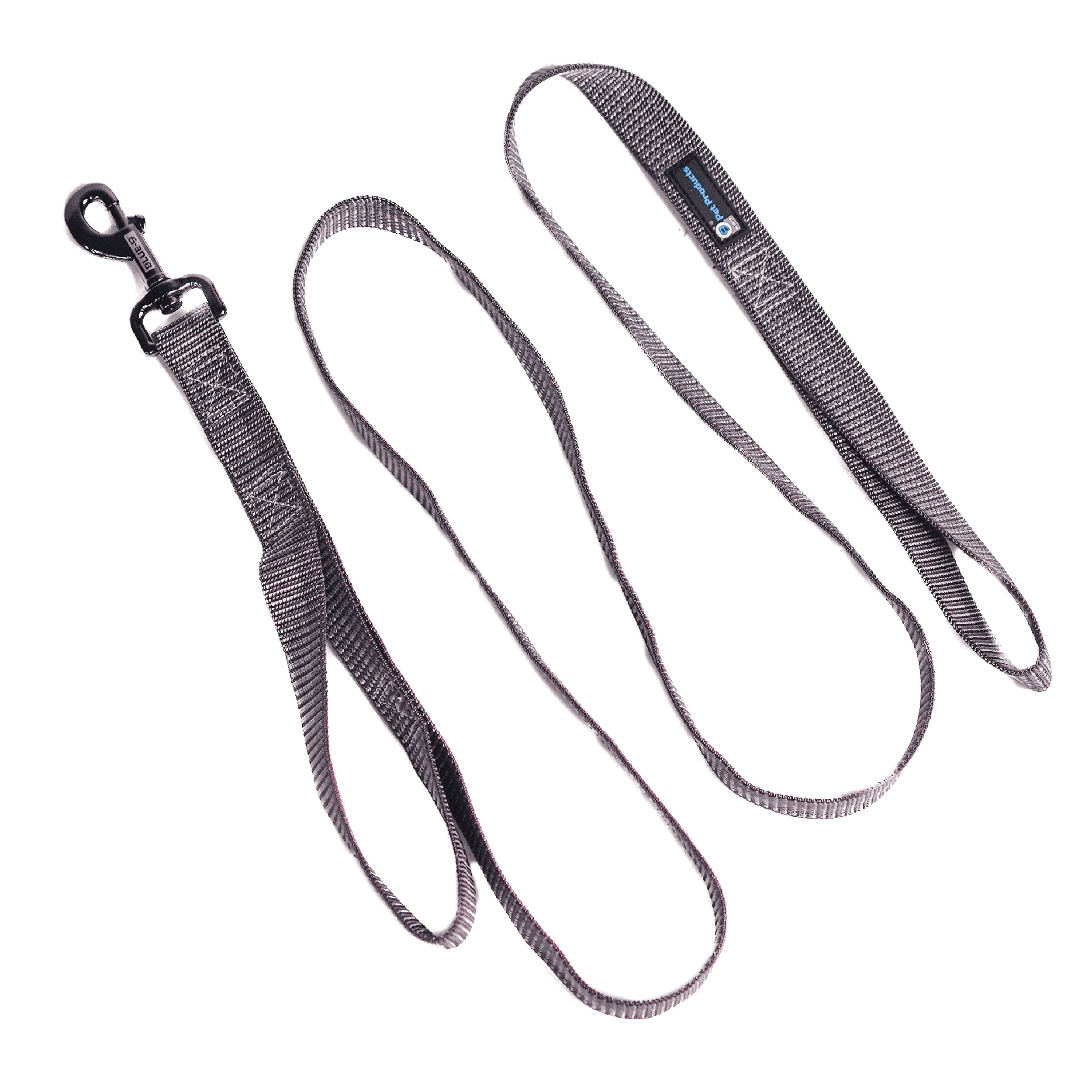 Blue-9 Reflective Dog Leash, Double Attachment 6 Foot Adjustable Lead ...