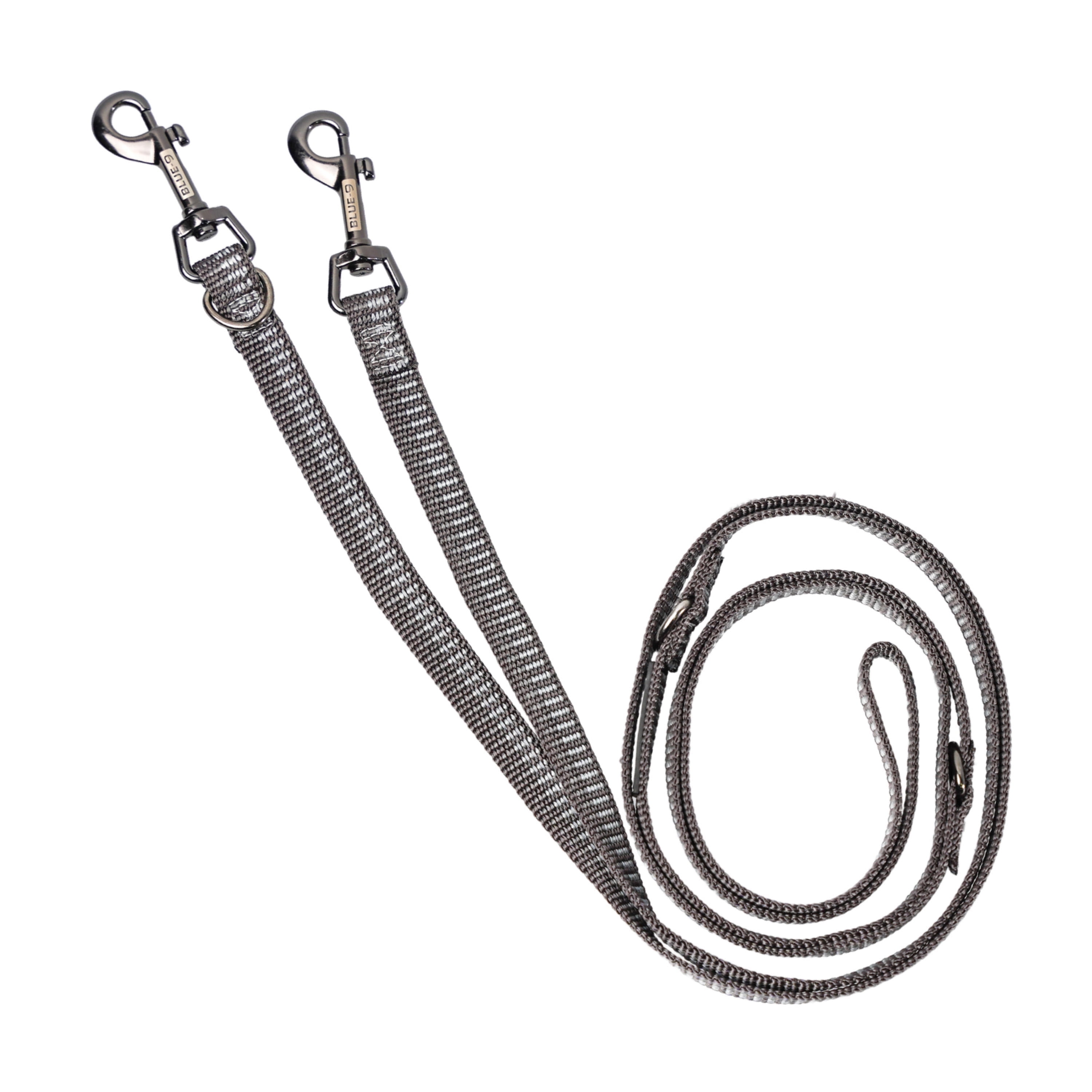 Blue-9 Reflective Multi-Function Dog Leash, Double Attachment ...