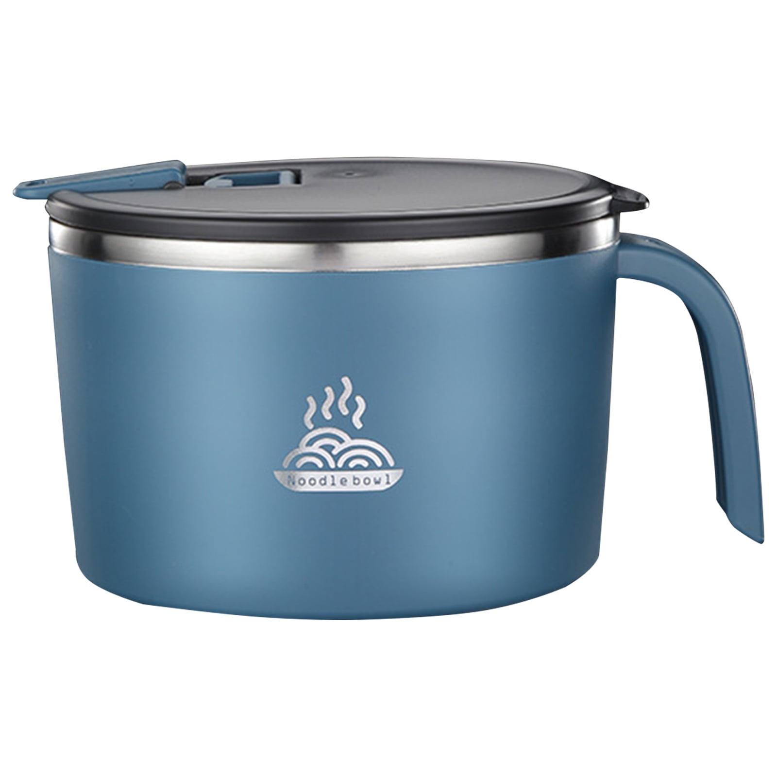 Blue 900ML Stainless Steel Colander Bowl, Soup Stainer With Lid For ...