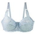 Blue 90D Women Lace Bra Bras for Women Strapless Thorn Plus Size ...
