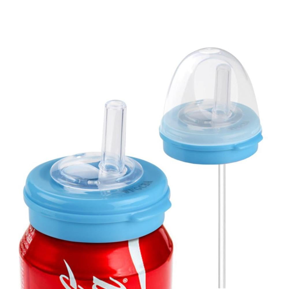Blue Can Beverage Cover With Straw Bottle Cap Accessories Cover Dust ...