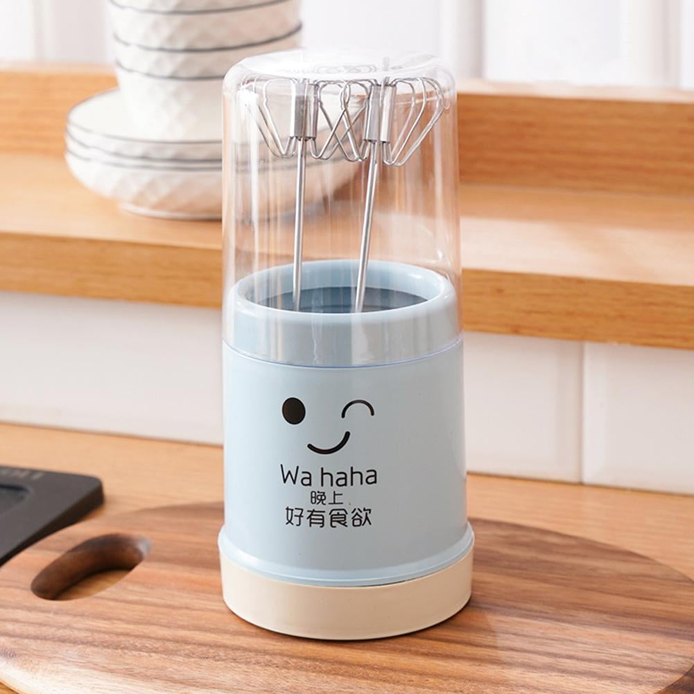 Blue (A) $Dust cover chopstick holder household chopstick basket drain ...