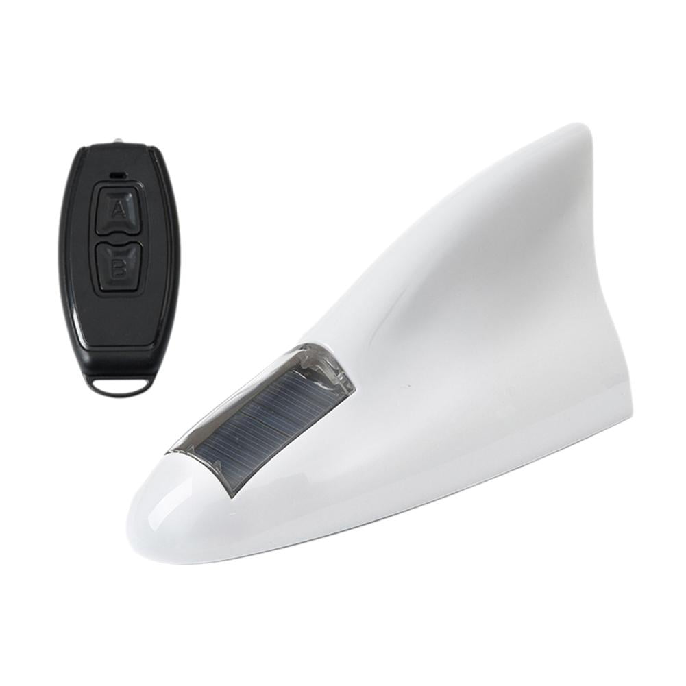 Blue ABS Car Antenna Base Cover with Solar LED Light, Carbon Fiber ...