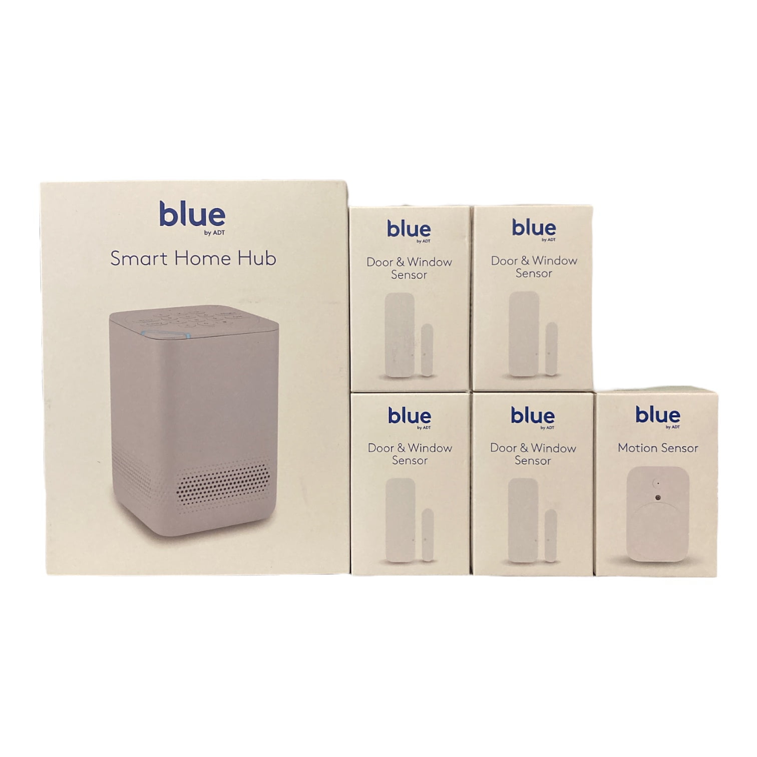 ADT Blue 8-Piece DIY Home Security System with Smart Hub, Motion & Door/Window Sensors - Walmart.com
