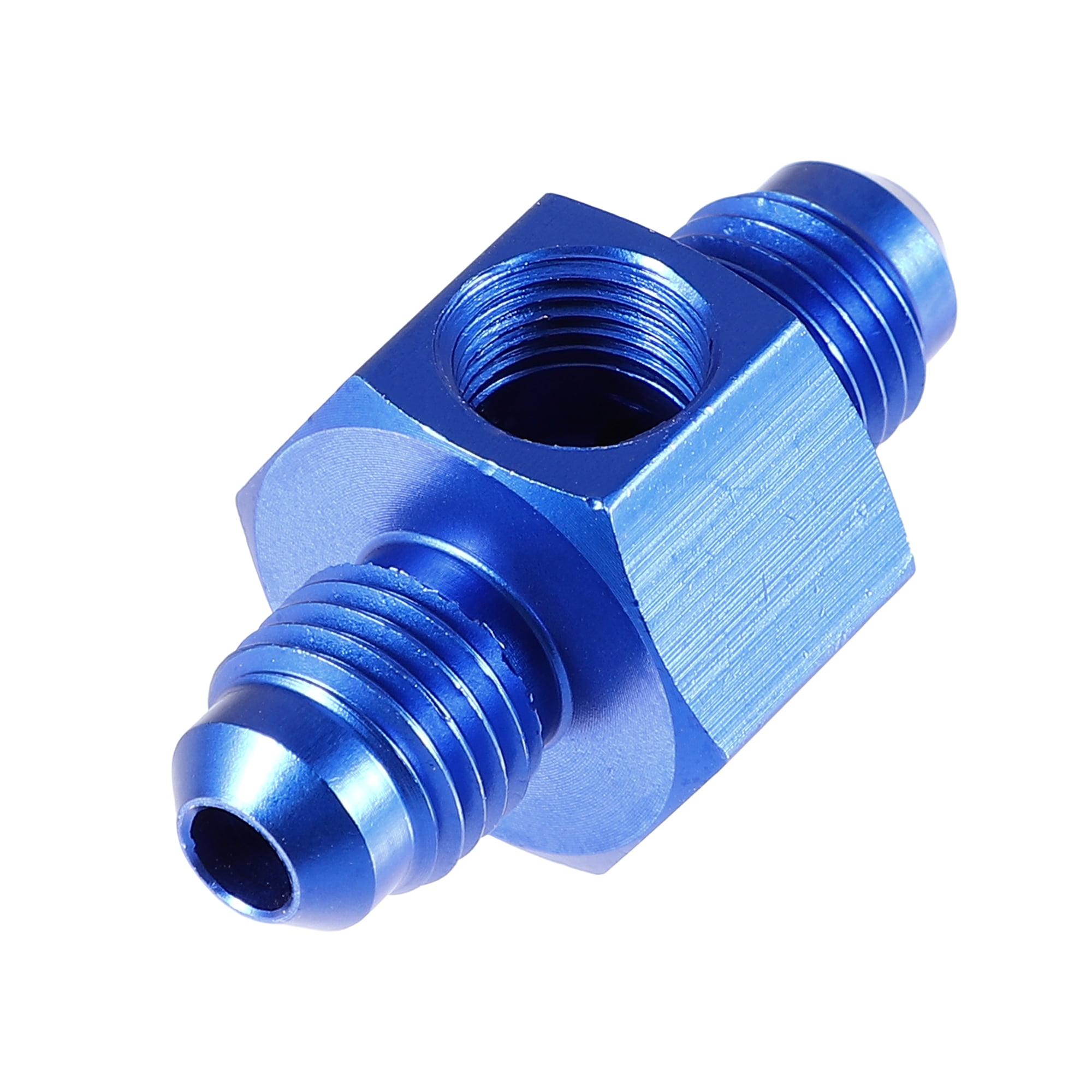 Blue AN4 Male to An4 Male Flare Union Coupler Aluminum Alloy Fitting ...