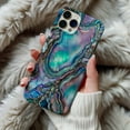 Blue Abalone Sea Shell Stained Glass Phone Case 17 16 15 14 13 12 11 ...