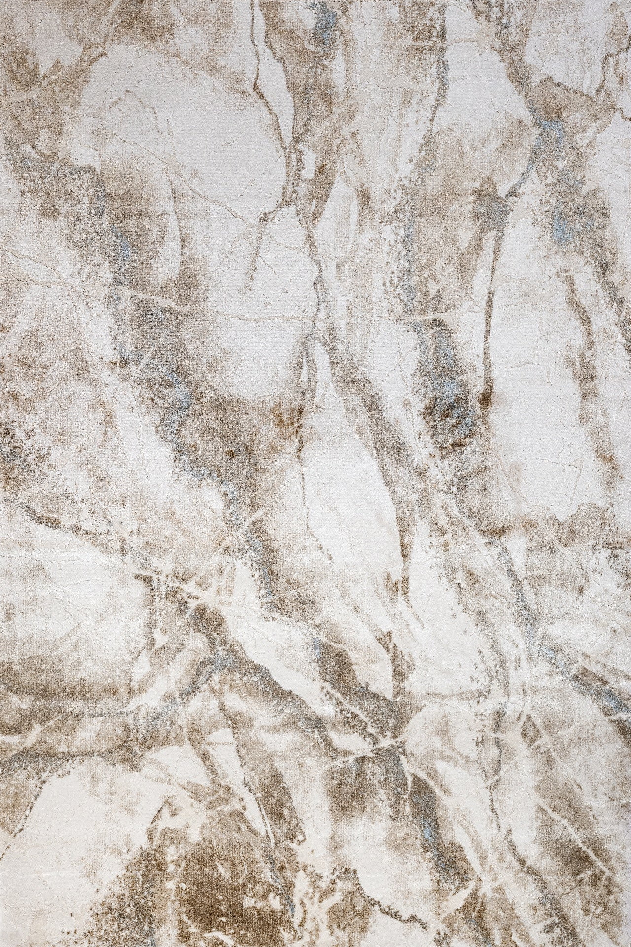 Blue Abstract Area Rugs for Living Room Washable Rugs Boho Moroccan ...