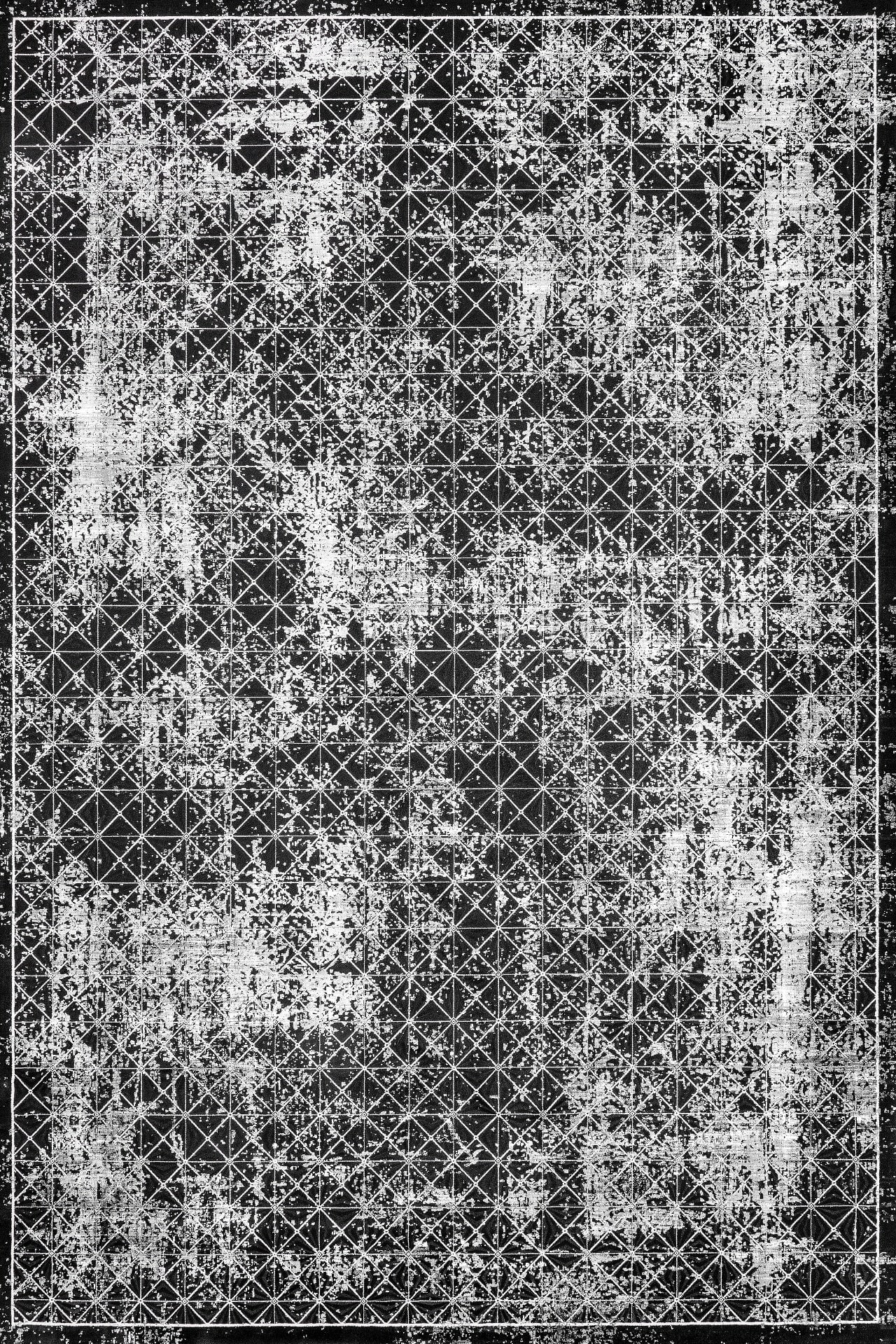 Blue Abstract Area Rugs for Living Room Washable Rugs Boho Moroccan ...