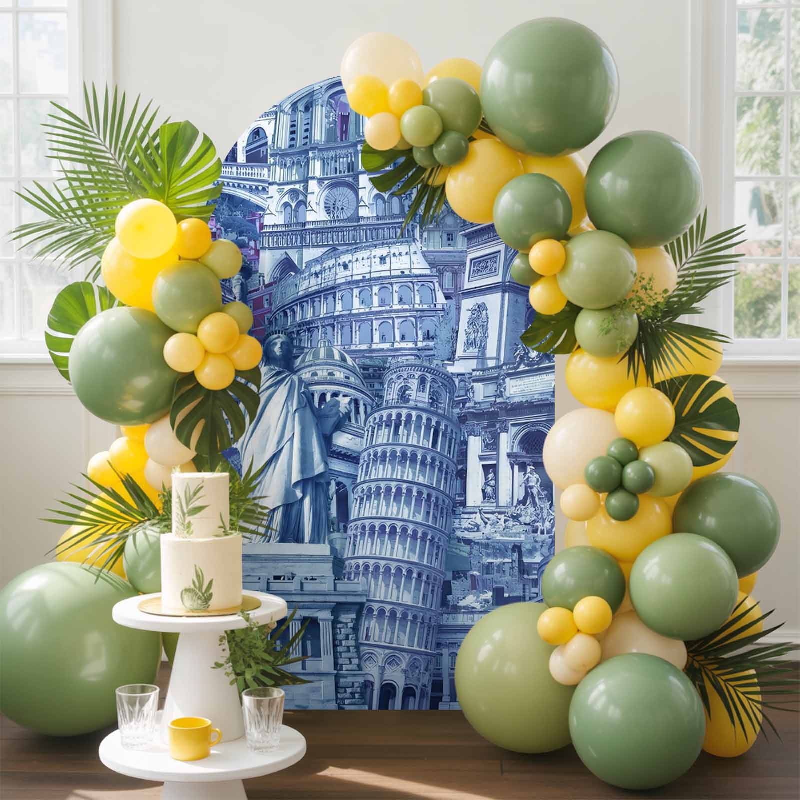 Blue Abstract Art Arch Backdrop Cover, 5FT, Classical World-famous ...
