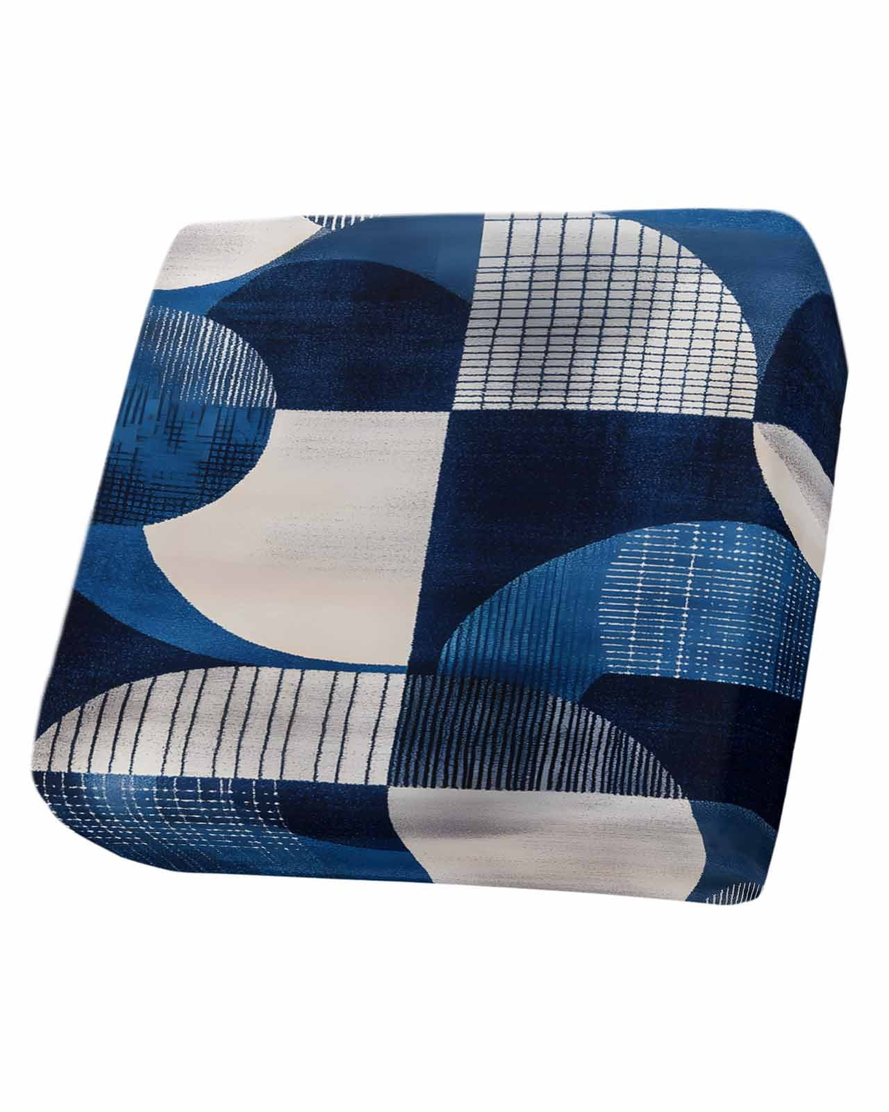 Blue Abstract Art Sofa Couch Cushion Covers Washable, Removable ...
