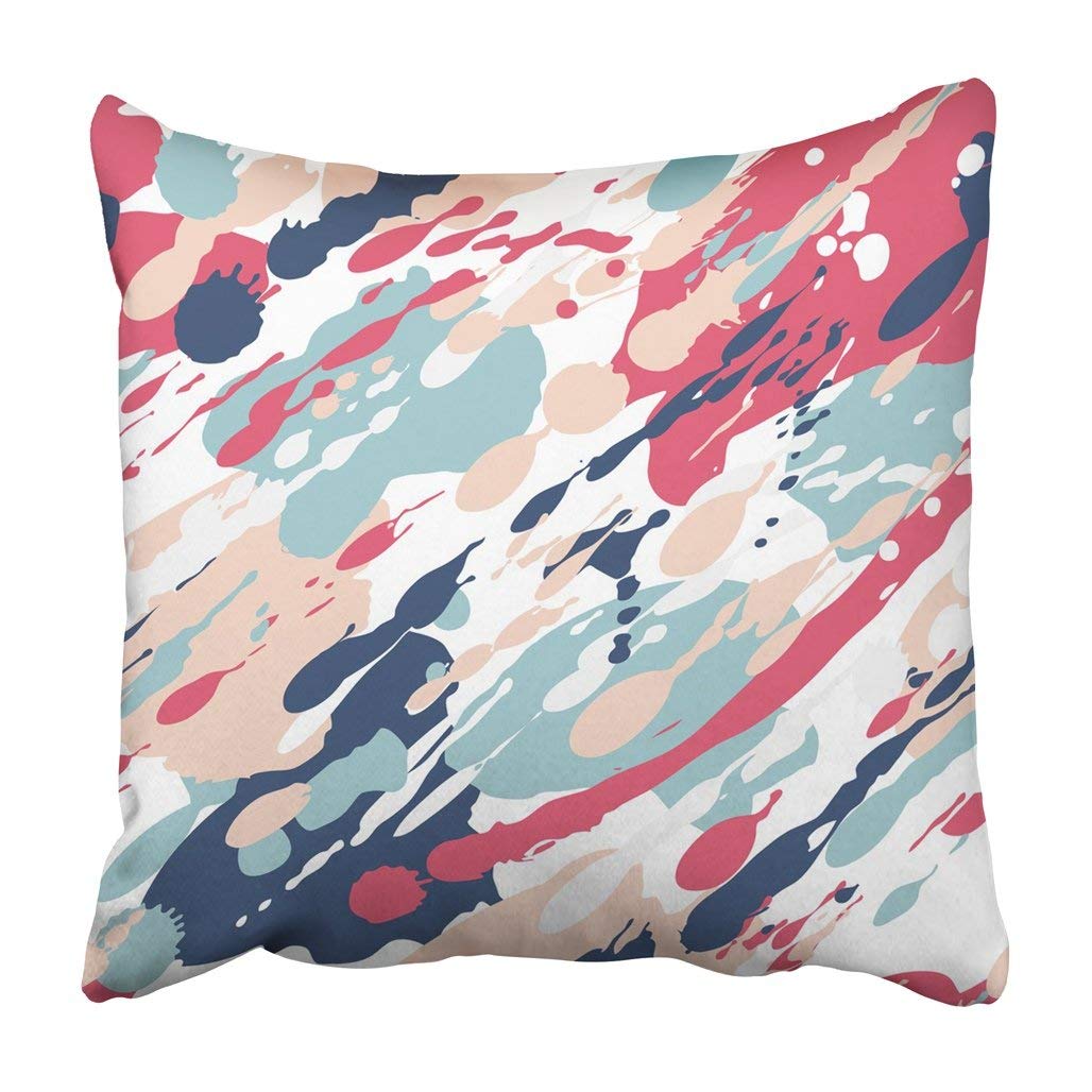 Blue Abstract Color Splash Pattern Pink Spot Paint Graphic Drop Drip ...
