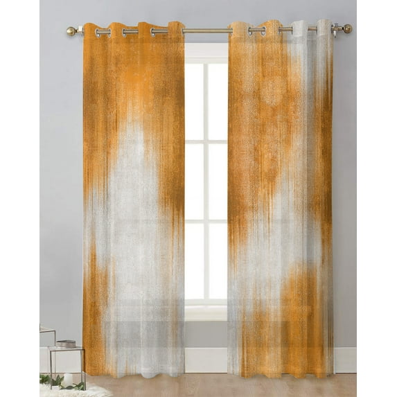 Blue Abstract Colors Tulle Living Room ration Transparent Sheer ...