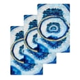 Blue Abstract Marble Kitchen Dish Towels for Drying Dishes Set of 3 ...