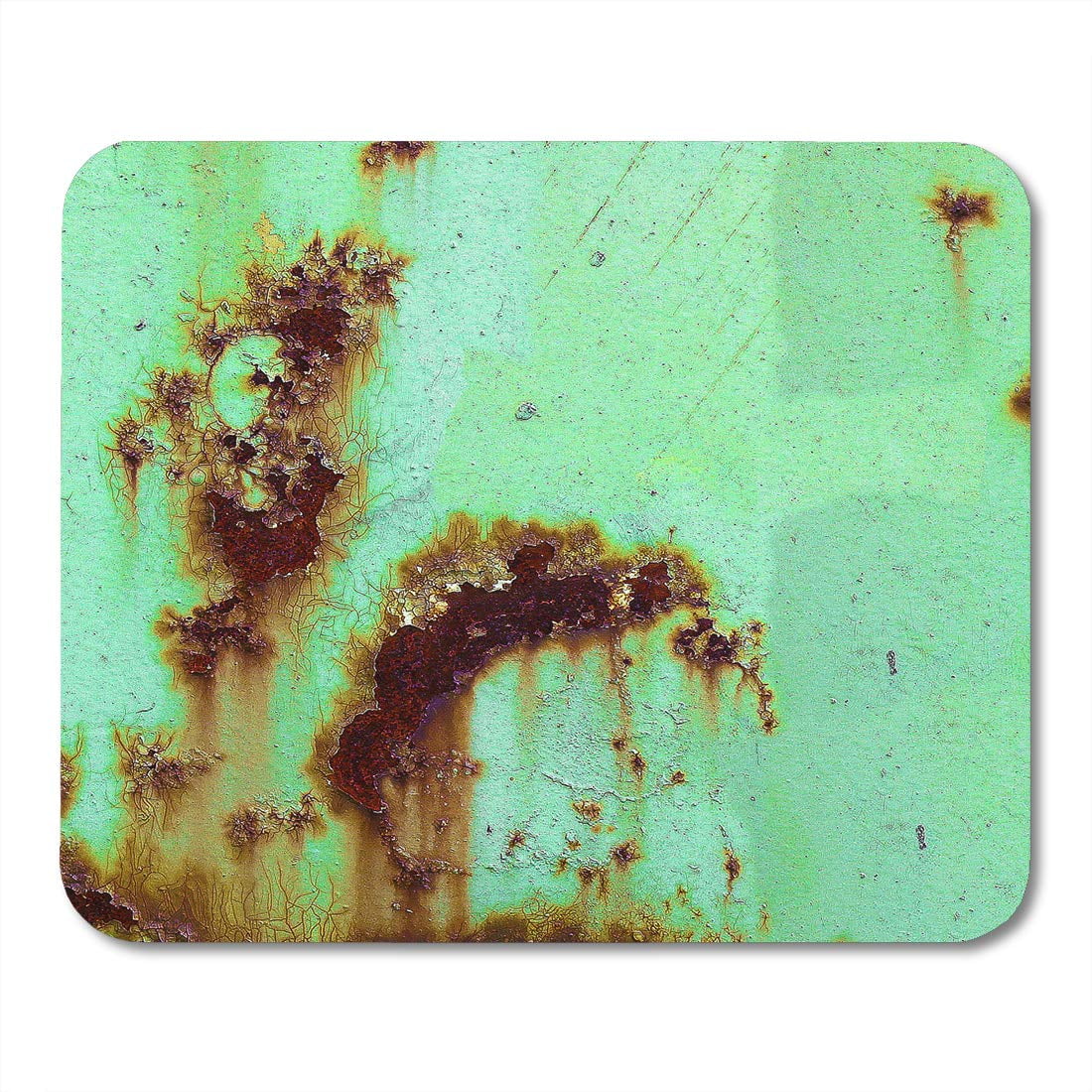 Blue Abstract Rust Spots on Metal Green Paint Chipped Corrosion Damaged ...