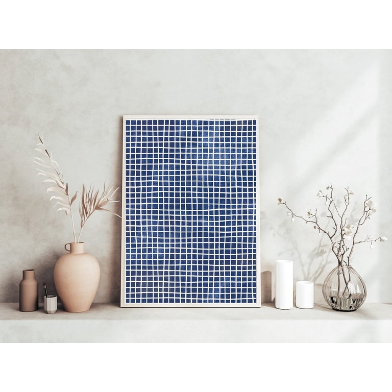 Blue Abstract Wall Art Print, Coastal Beach, Boho Minimalist, Coastal ...