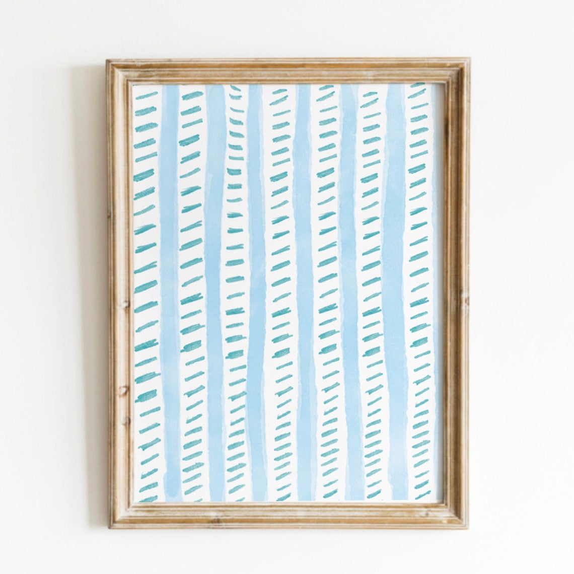 Blue Abstract Wallpaper Print, Trendy Decor, Abstract Vintage Painting ...