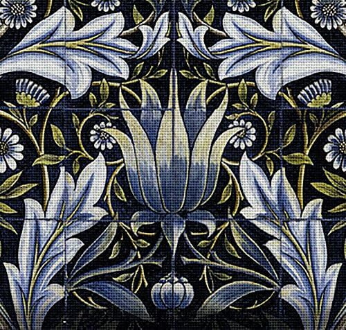 Blue Acanthus Kit by William Morris - Walmart.com