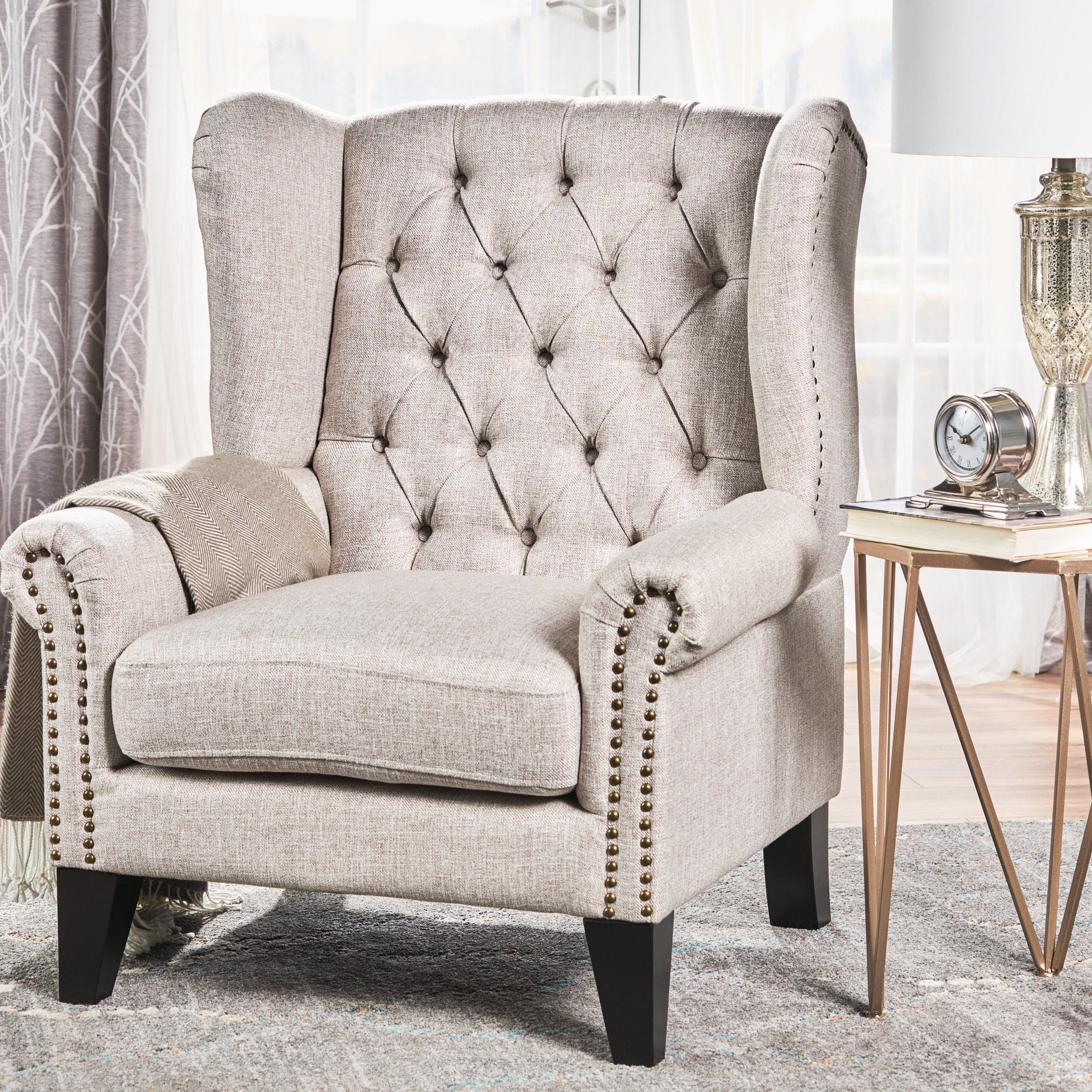 Blue Accent Chair | Beautifies Home Living Room | Well - Made Fabric ...