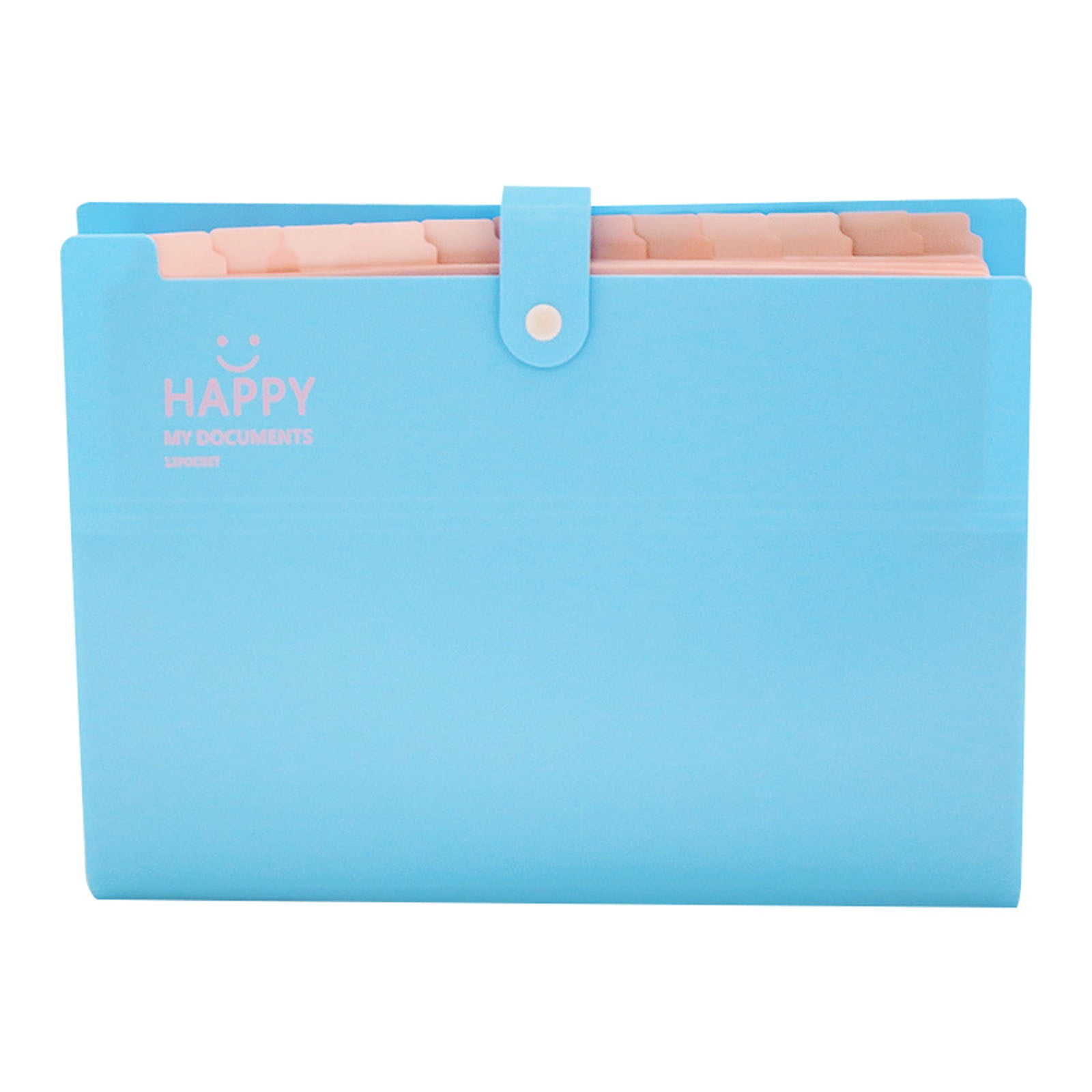 Blue Accordion File Organizer, Letter Size, 12 Pocket Expanding File ...