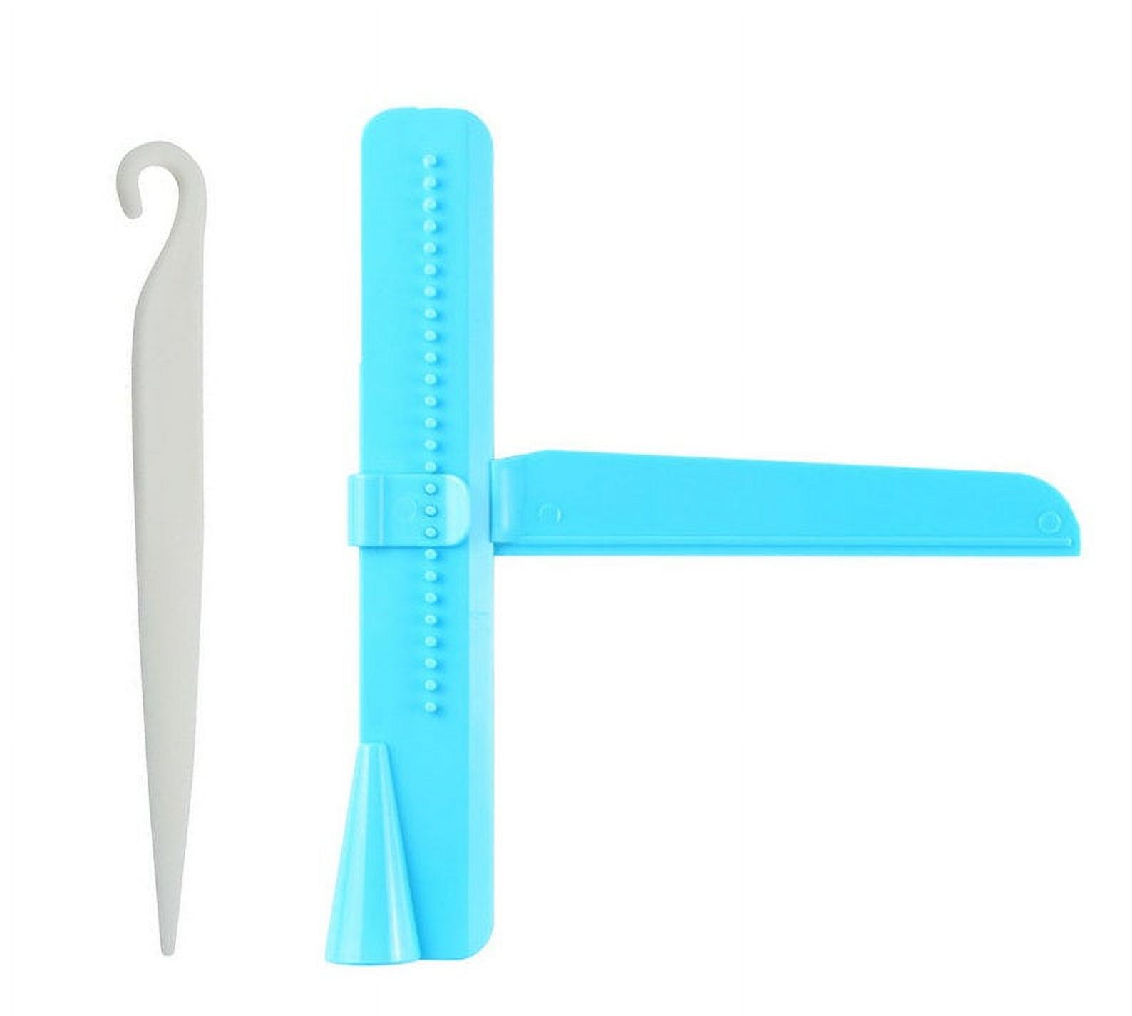 Blue Adjustable Icing Scraper Cake Smoother with White Stripping Knife ...