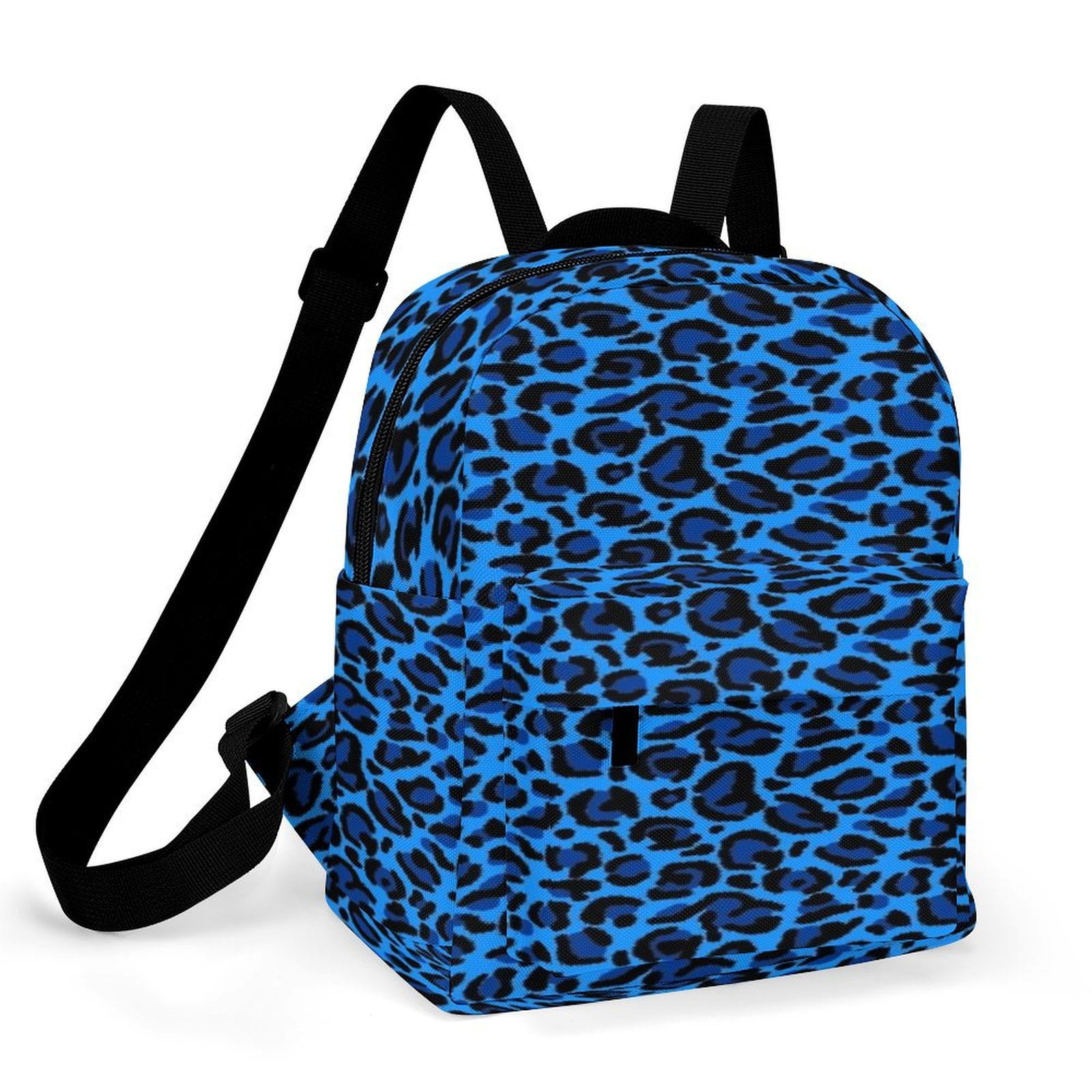 Blue Aesthetic Leopard Print Small Backpack Cute Mini Backpacks For ...