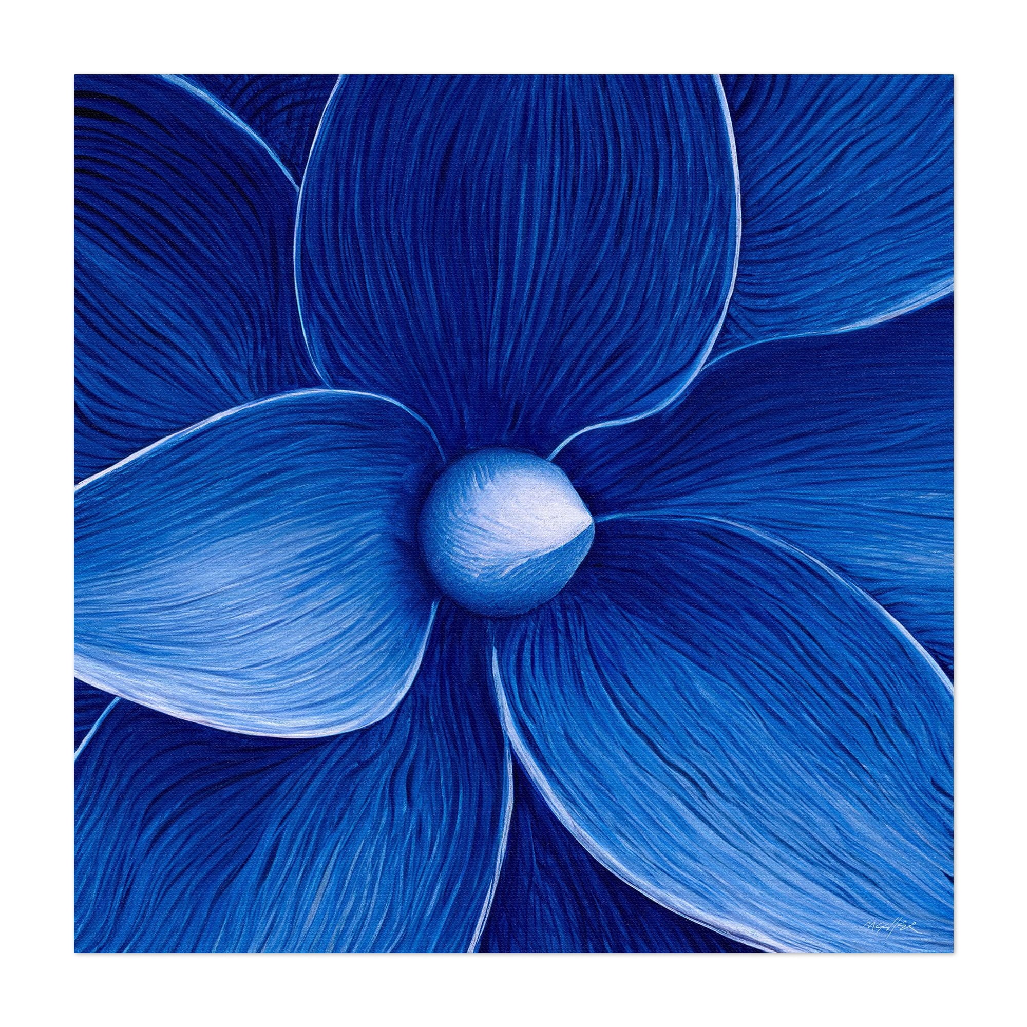 Blue Agave - Digital Art Floral Modern Art Abstract Flowers Botanical ...