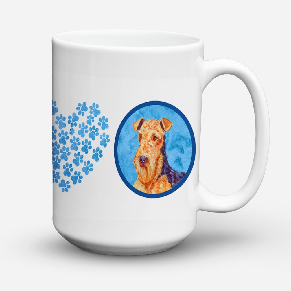 Blue Airedale Coffee Mug 15 oz - Walmart.com