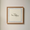 Blue Airplane Square Print Instant Trendy Decor Living Room Art Nursery ...