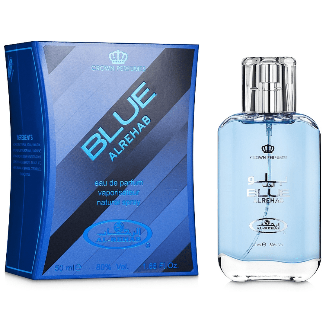Blue - Al-Rehab Eau De Natural Perfume Spray- 50 ml (1.65 fl. oz ...