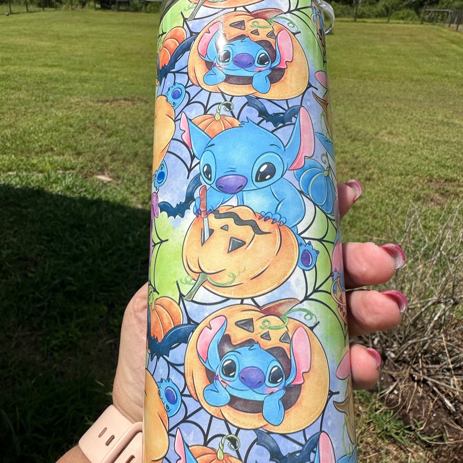Blue Alien Halloween 20 oz Tumbler - Fairytale Halloween Tumbler ...