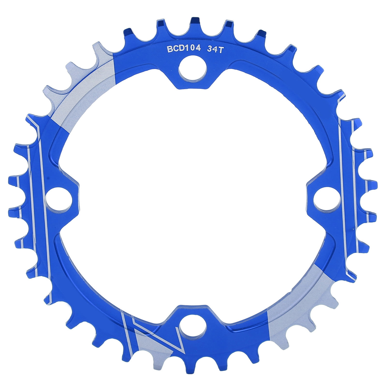 Blue Aluminum Alloy, Rustproof, Dual-Direction Teeth Disc 34T Mountain ...