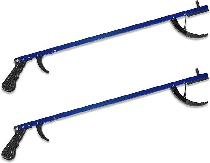 Blue Aluminum Reacher Grabber with Magnetic Tip, Set of 2 - Walmart.com