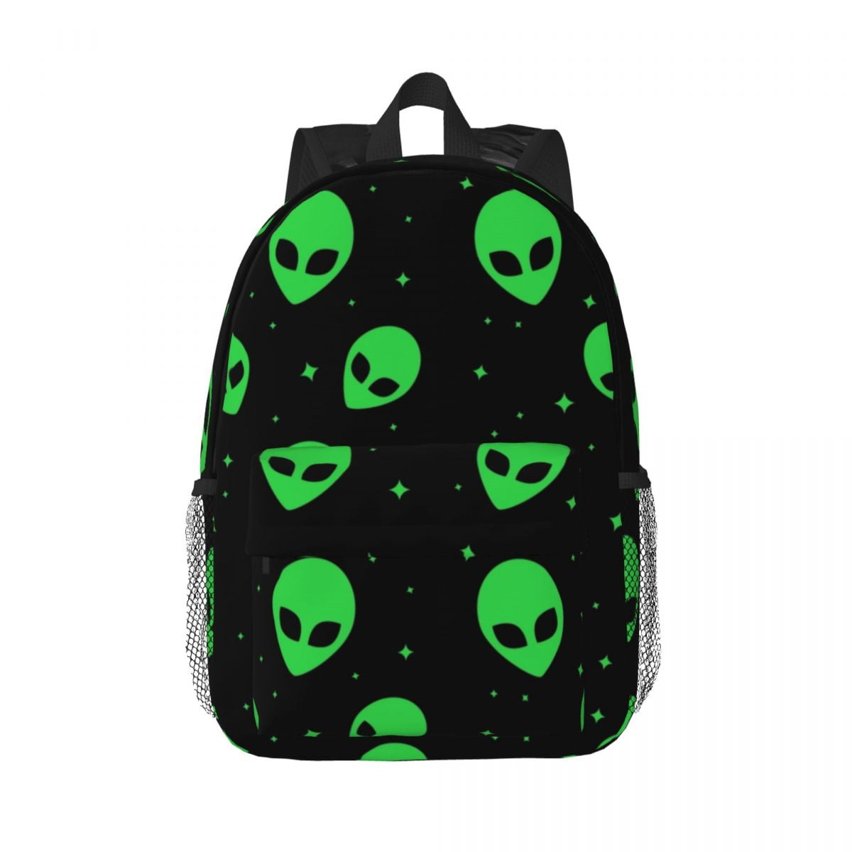 Blue And Black Sci Fi Alien Pattern Backpack for Men Women College ...