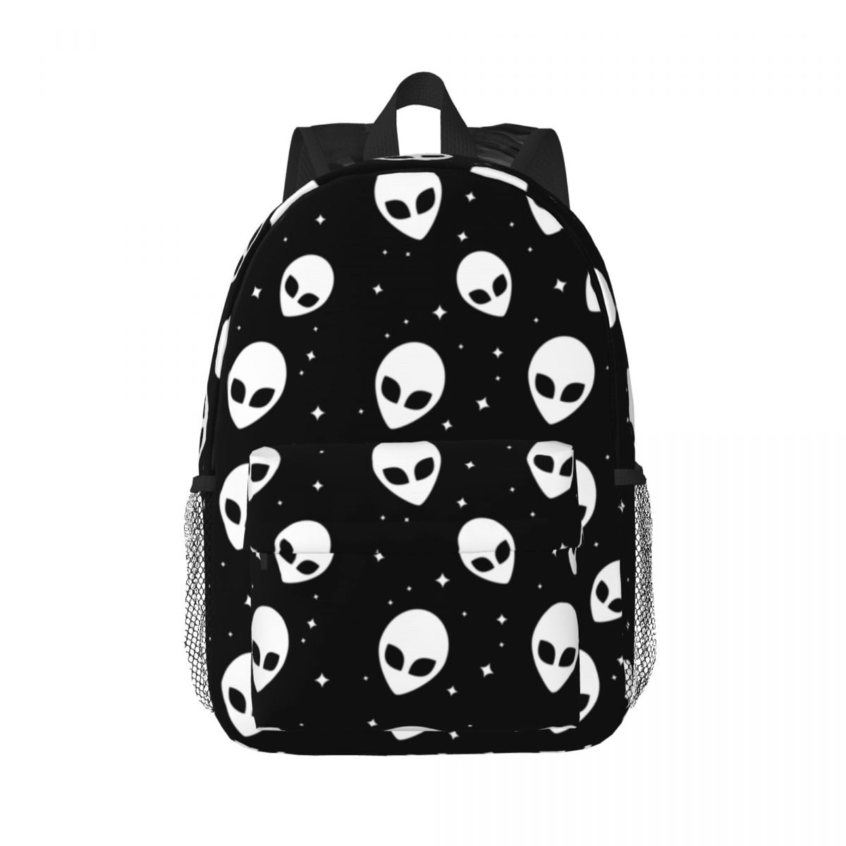 Blue And Black Sci Fi Alien Pattern Backpack for Men Women College ...