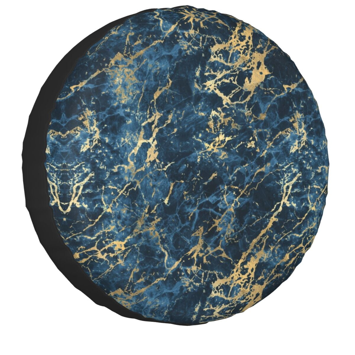 Blue And Gold Marbled Spare Tire Cover Bag Pouch for Hummer Abstract ...
