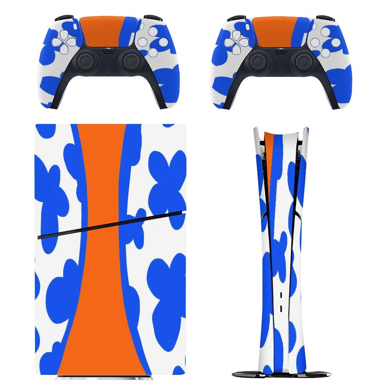 Blue And Orange PS5/PS5 Pro/PS5 Slim Digital Disc Skin Sticker For ...