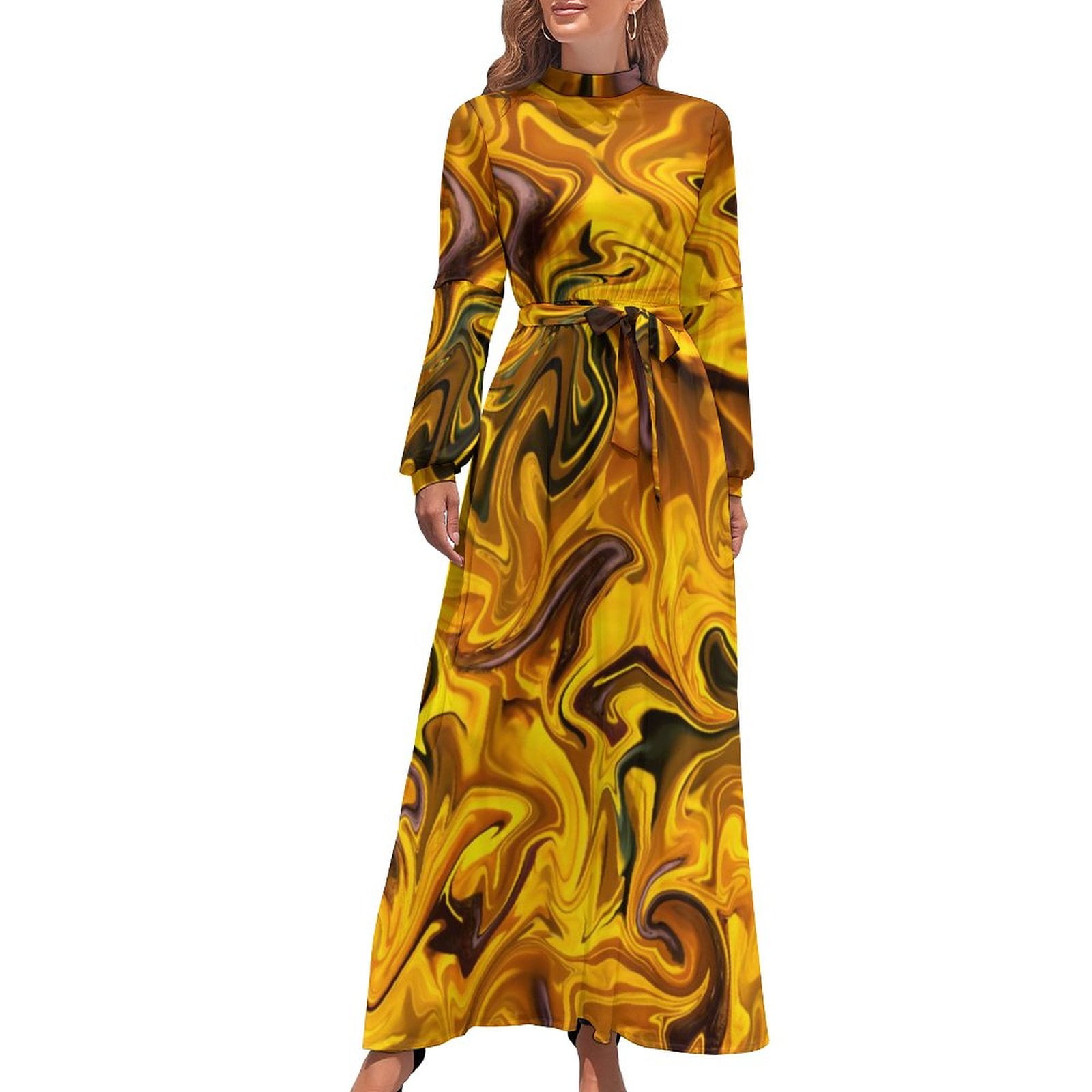 Blue And Purple Sunflower Dress Floral Print Streetwear Boho Beach ...