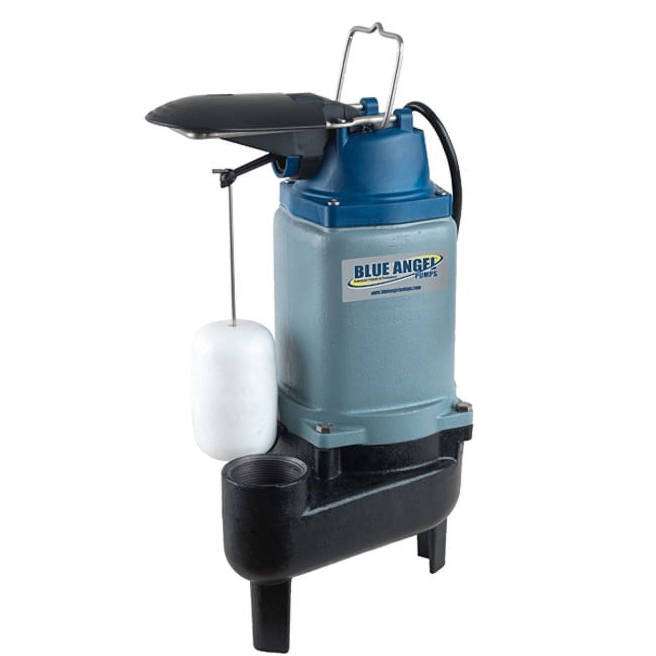 Blue Angel 1/2 HP 10980 gph Cast Iron Vertical Float Switch Sewage Pump ...