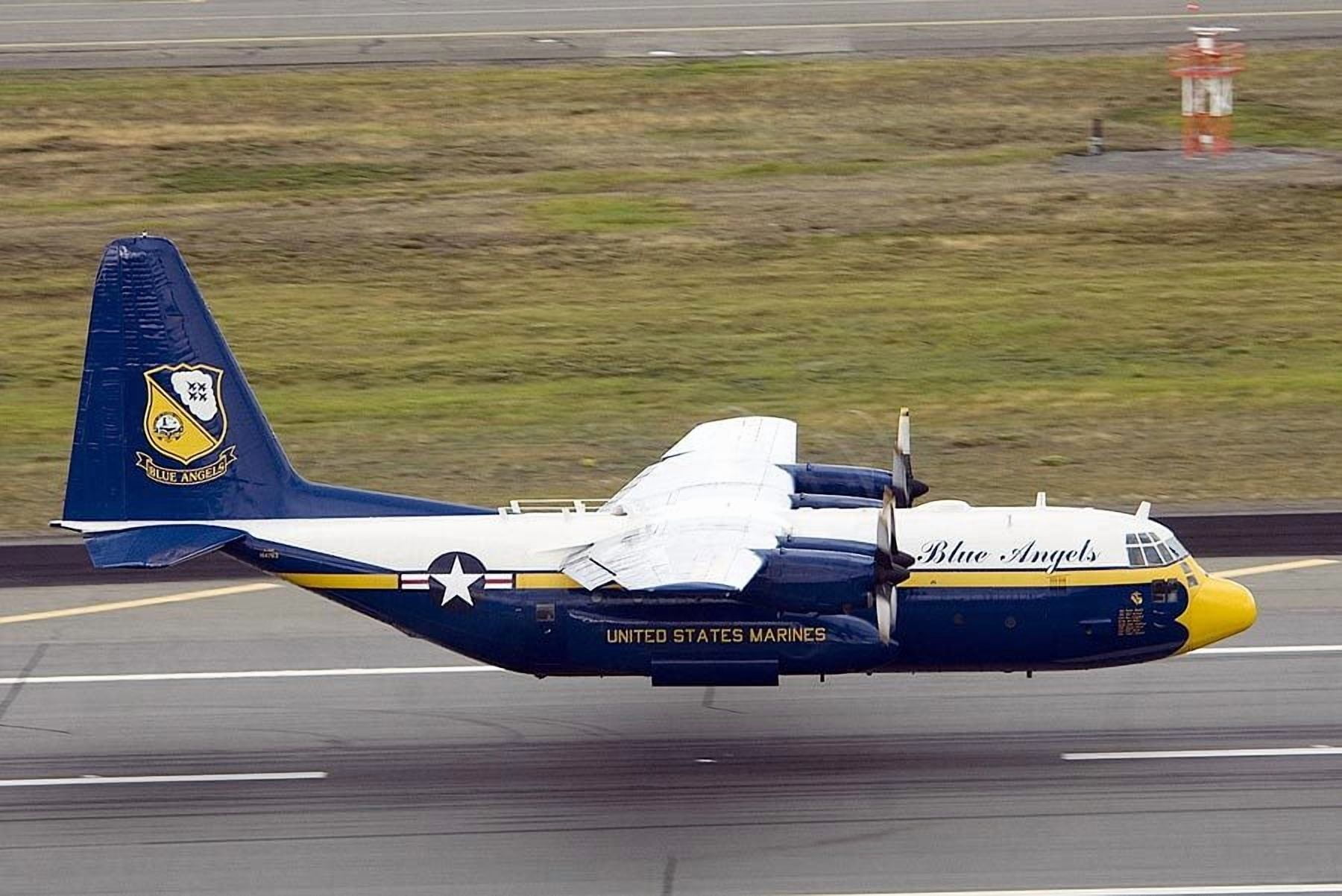 Blue Angels C-130 Hercules Fat Albert Landing Style - A - 12x18 Inch ...