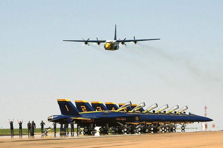 Blue Angels C-130 Hercules Transport Fat Albert Style -1 - 24x36 Inch ...