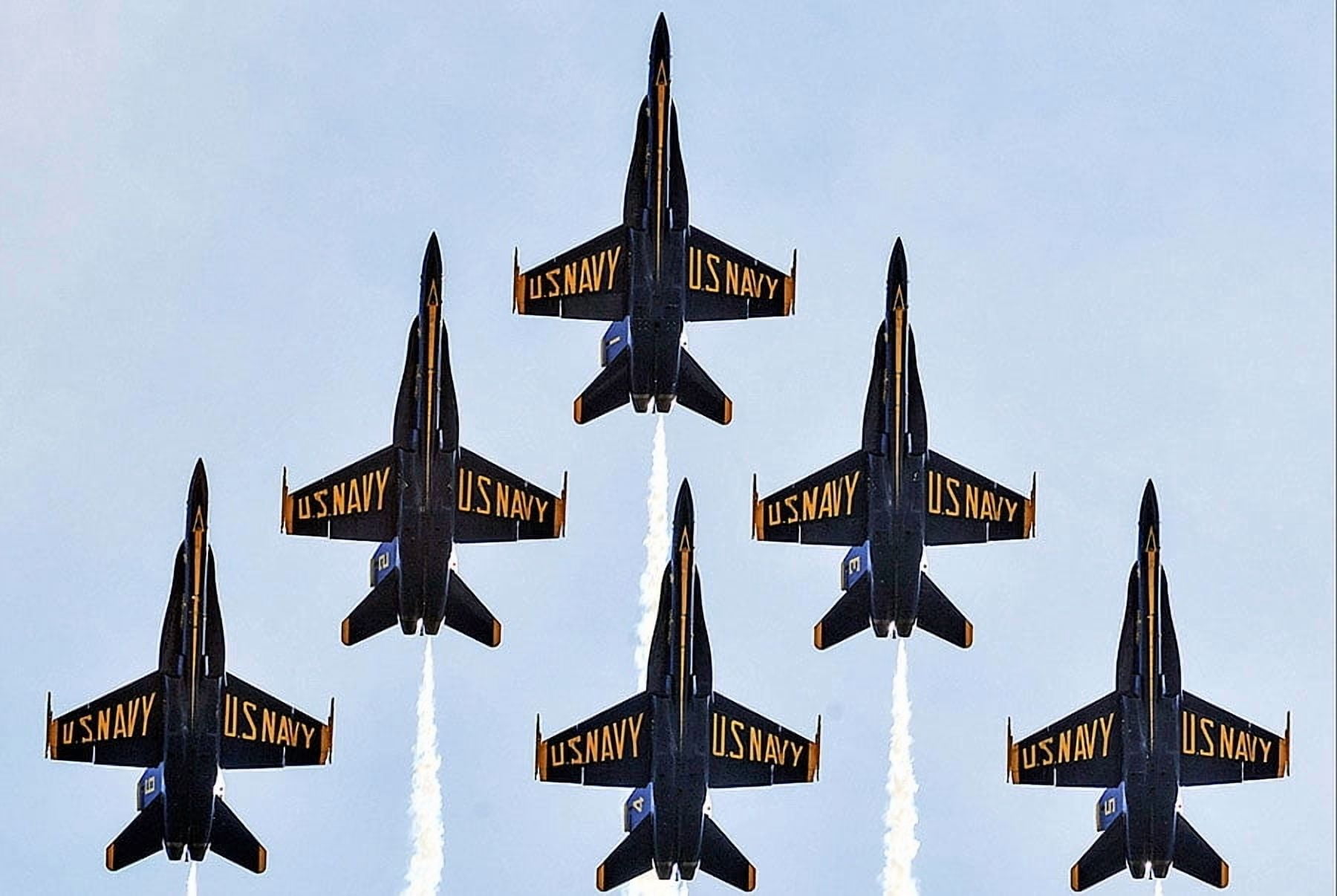 Blue Angels Delta Formation, Myrtle Beach - 20x30 Inch Laminated ...