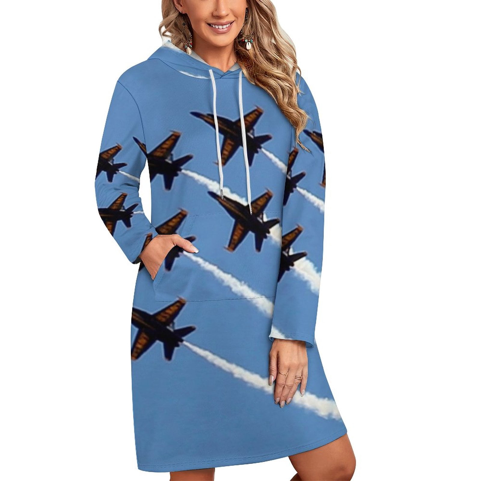 Blue Angels Fashion Women's Hoodies New Casual Hooded Sweatshirt ...