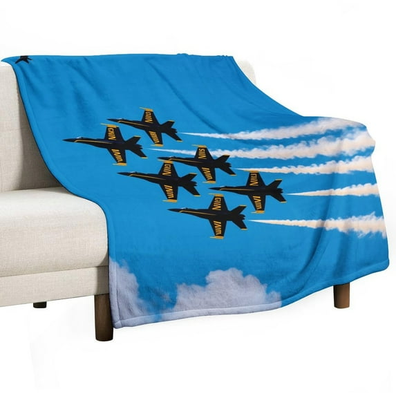 Blue Angels Flannel Blanket Blanket for Couch Sofa Lightweight Bed ...