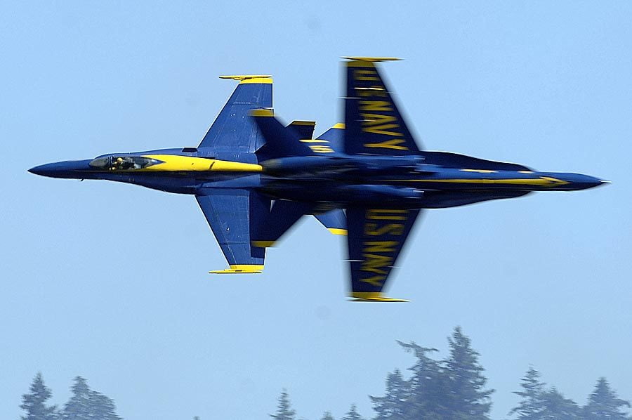 Blue Angels Jets Perform Knife Edge Pass Style - A - 20x30 Inch ...