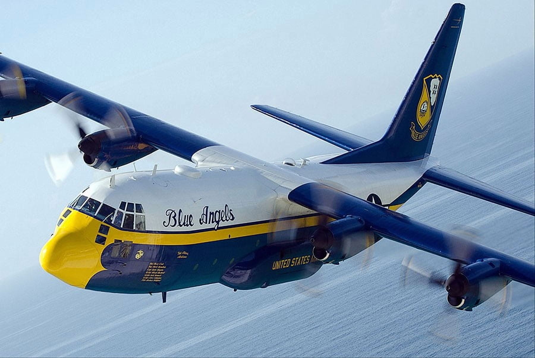 US Navy Blue Angels Lockheed C-130T Hercules Fat Albert - 24x36 Inch ...