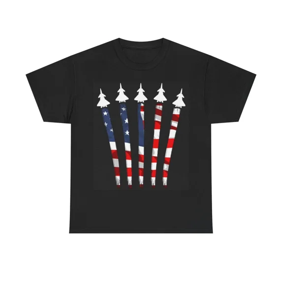 Blue Angels Style Freedom Flight Patriotic Air Show Unisex T-Shirt, up ...