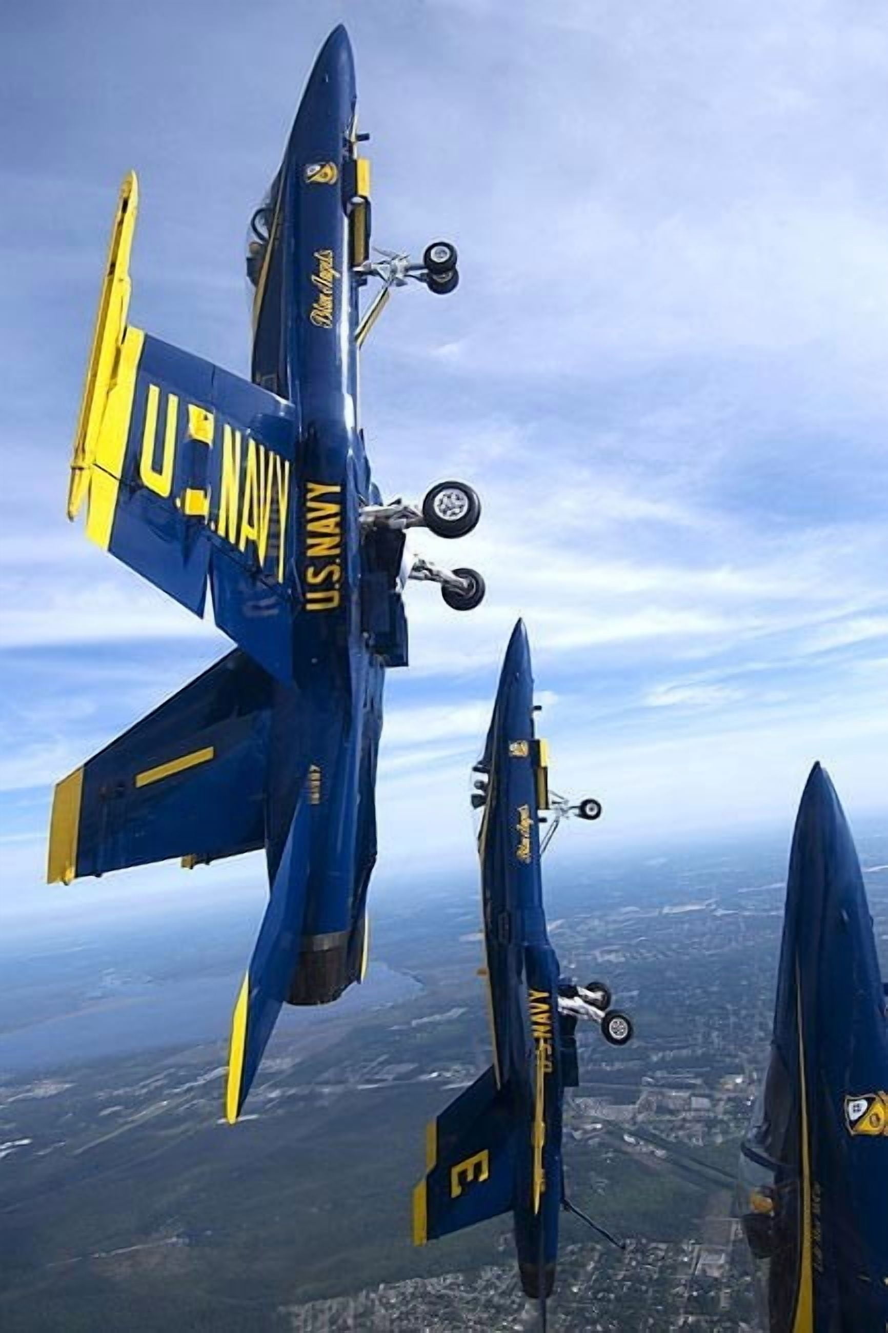 Blue Angels Vertical Climb - 24x36 Inch Laminated Aviation Poster ...