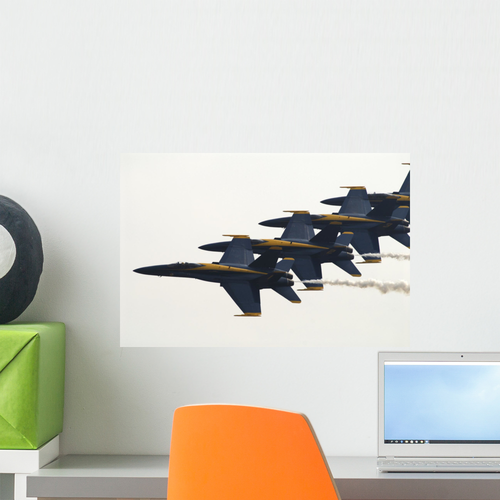 Blue Angels Wall Mural by Wallmonkeys Peel and Stick Graphic (18 in W x ...