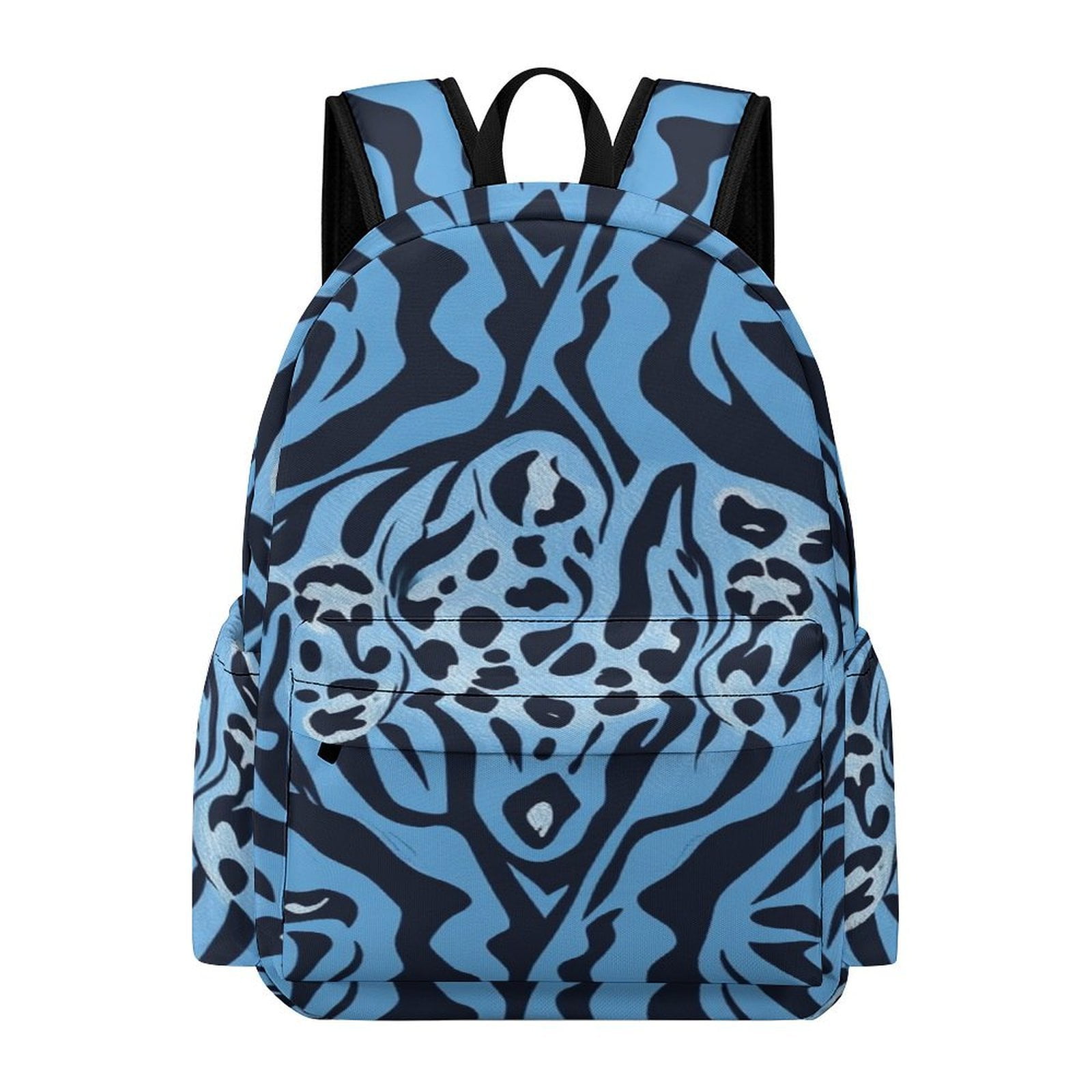 Blue Animal Print Design Backpack for Men Women Fashion Student ...